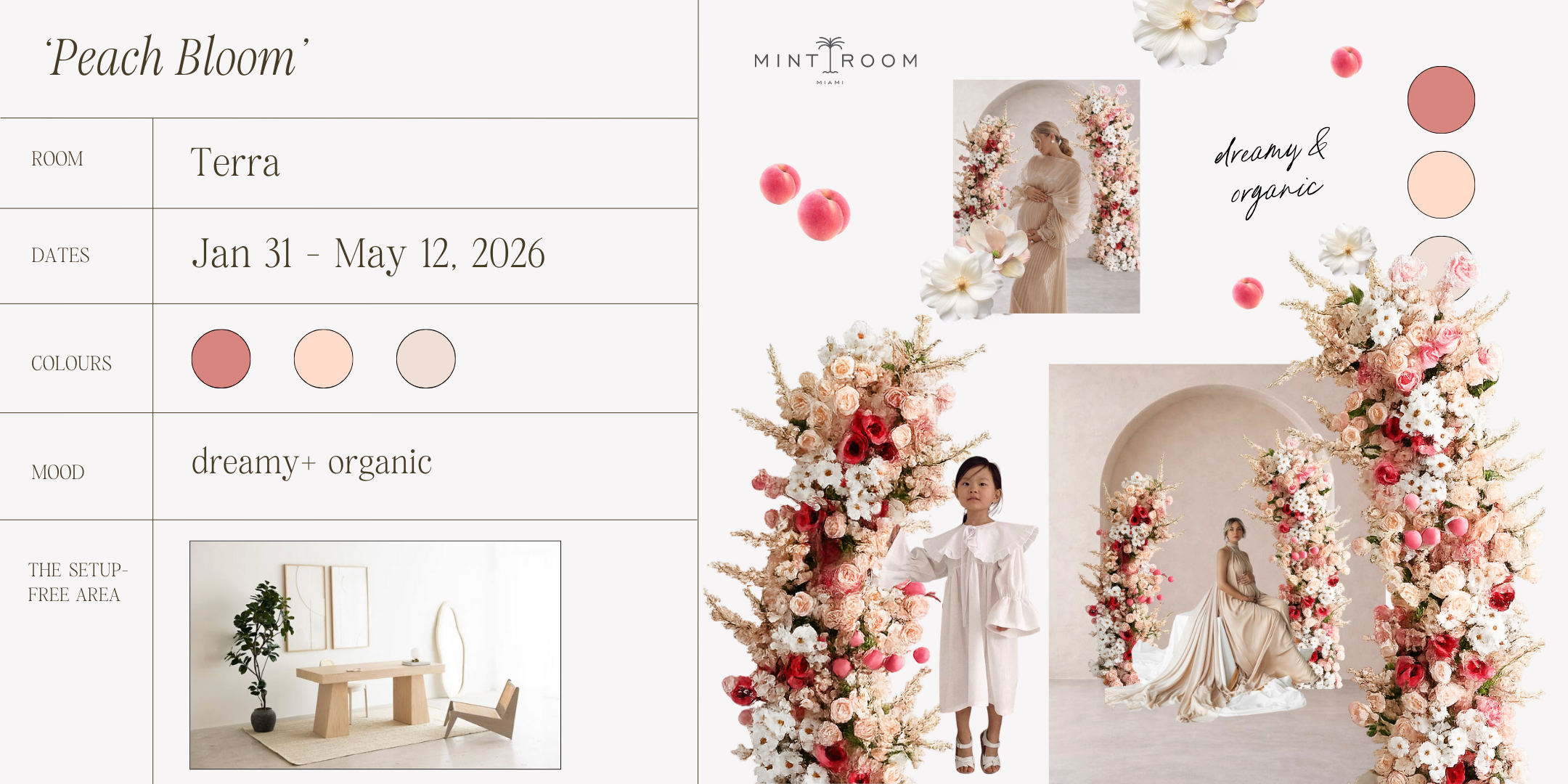 Peach Bloom – Terra Studio – Spring 2026 - Mint Room Studios